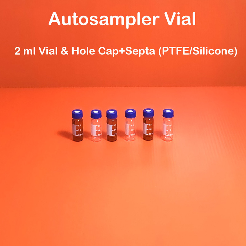 ขวดไวแอล 2 มิลลิลิตร สีใส สีชา และ ฝา+Septa 2 ml – WANNA-SCIENCE